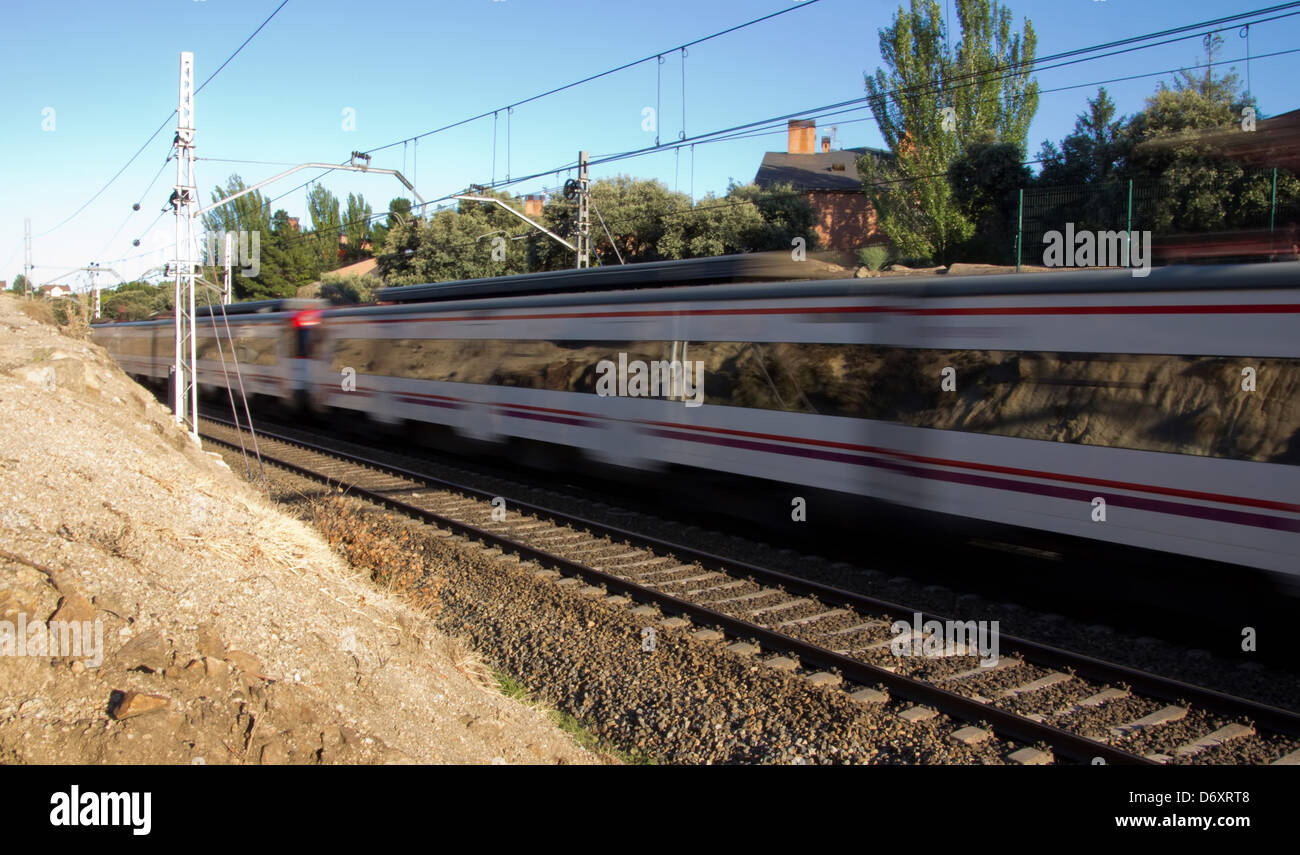 Train passing high speed hi-res stock photography and images - Alamy