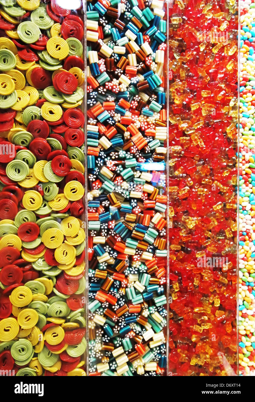 display multi-colored candy Stock Photo - Alamy