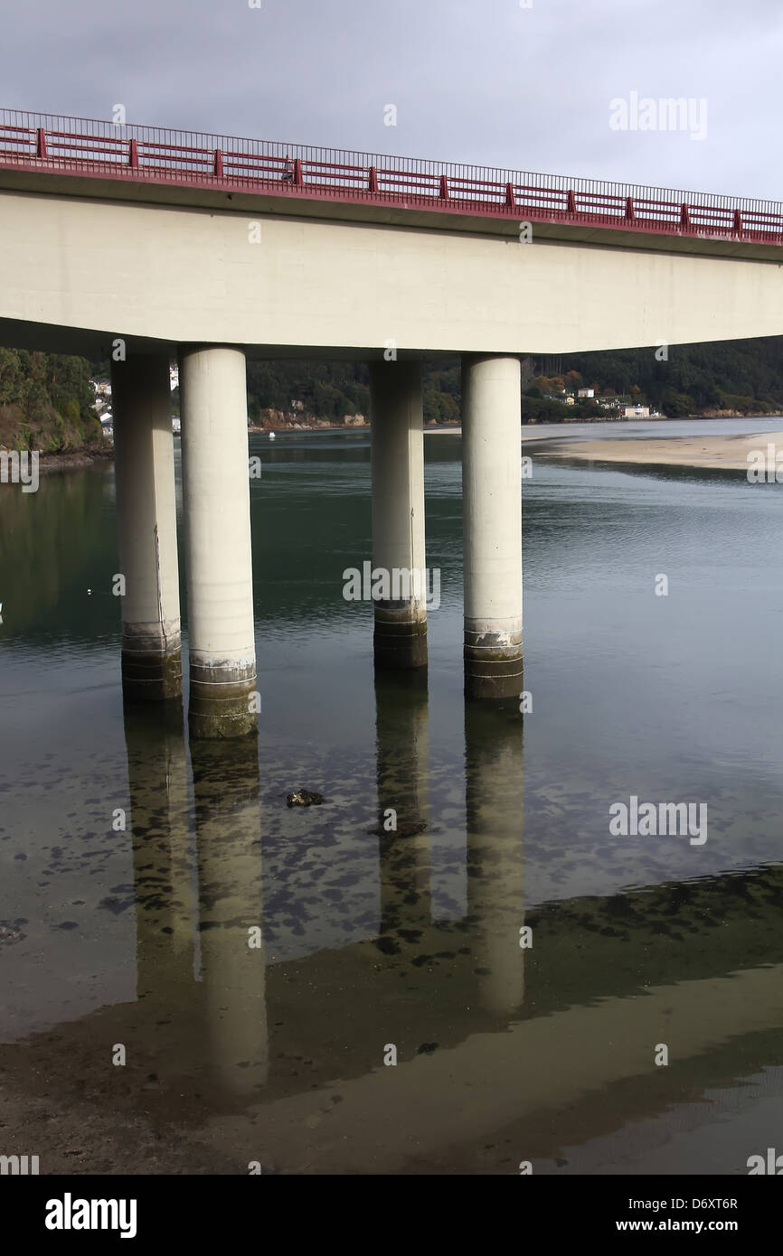 Details of bridge over river Stock Photo - Alamy