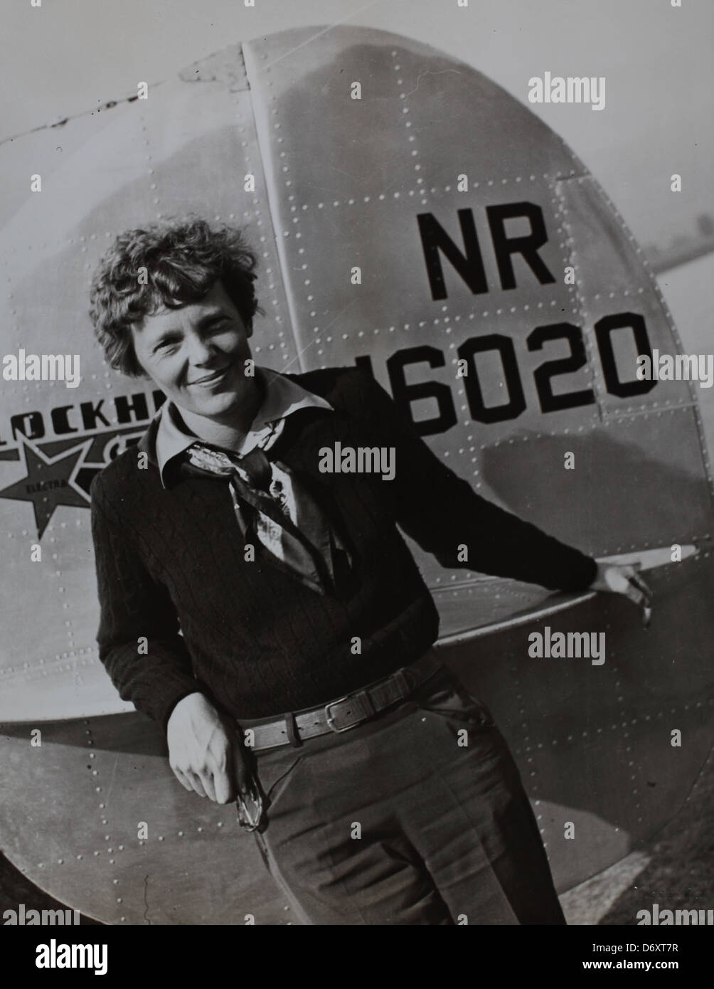 Amelia Earhart, pictured with her aircraft in 1937, was a pioneering ...