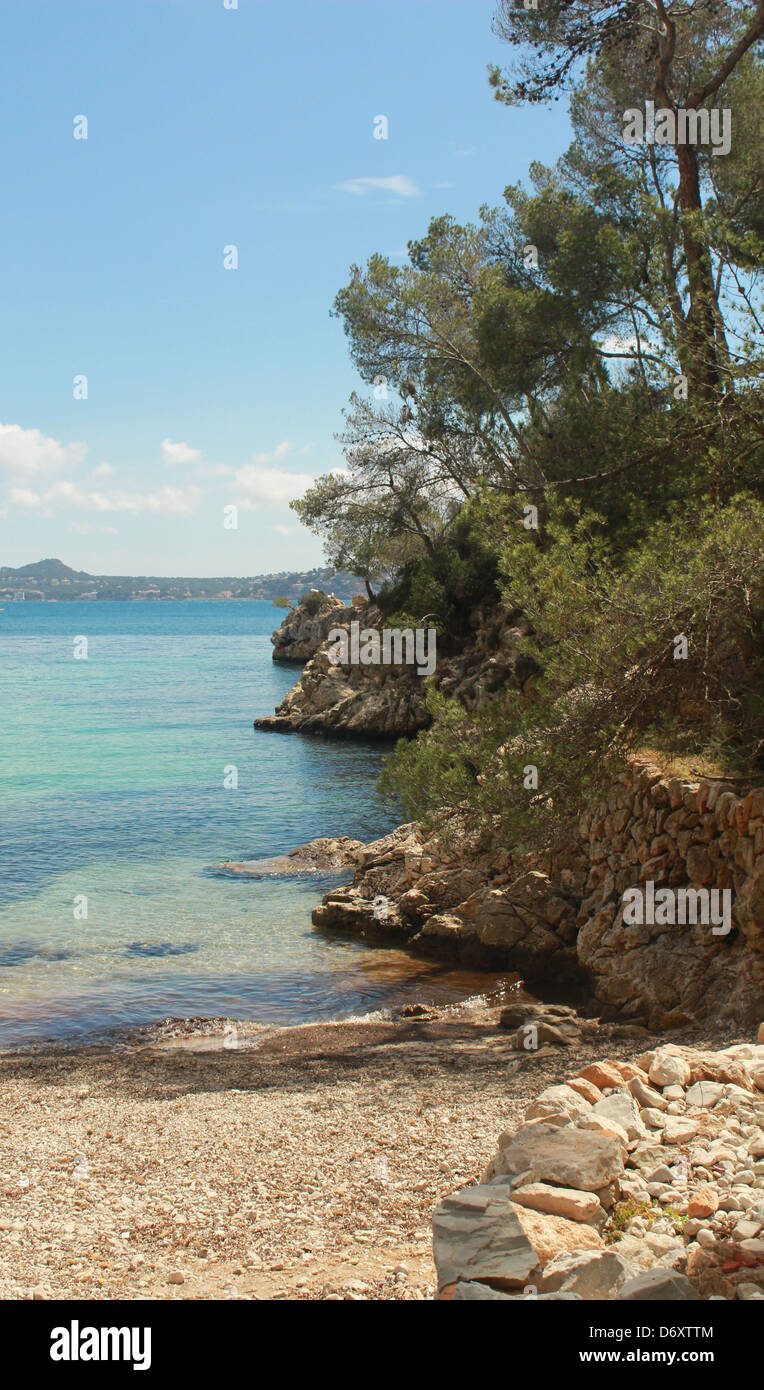 Beautiful Mediterranean beach Stock Photo - Alamy