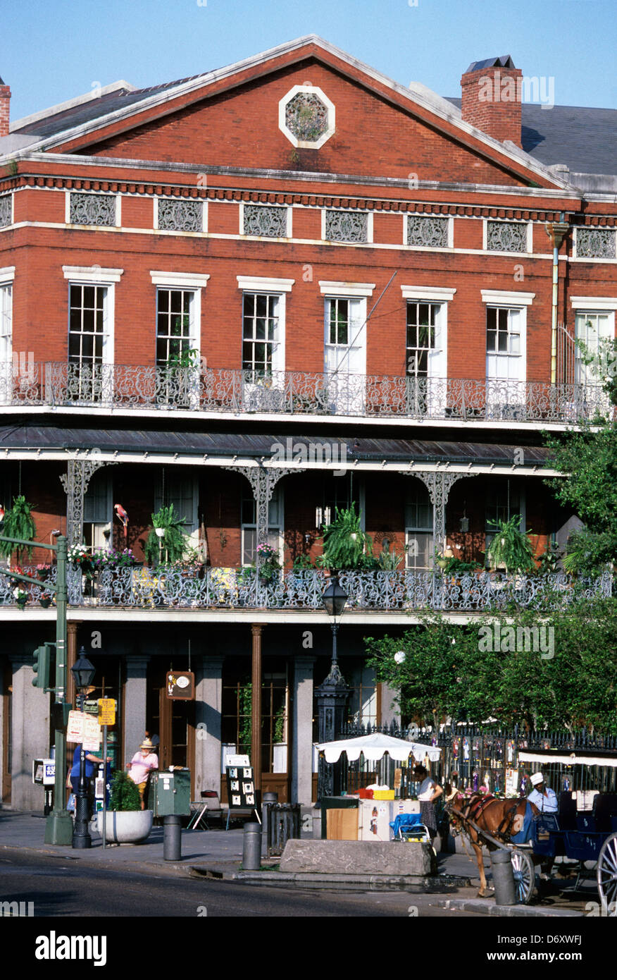 Elk283-1572v Louisiana, New Orleans, Pontalba Building, 1849 Stock ...