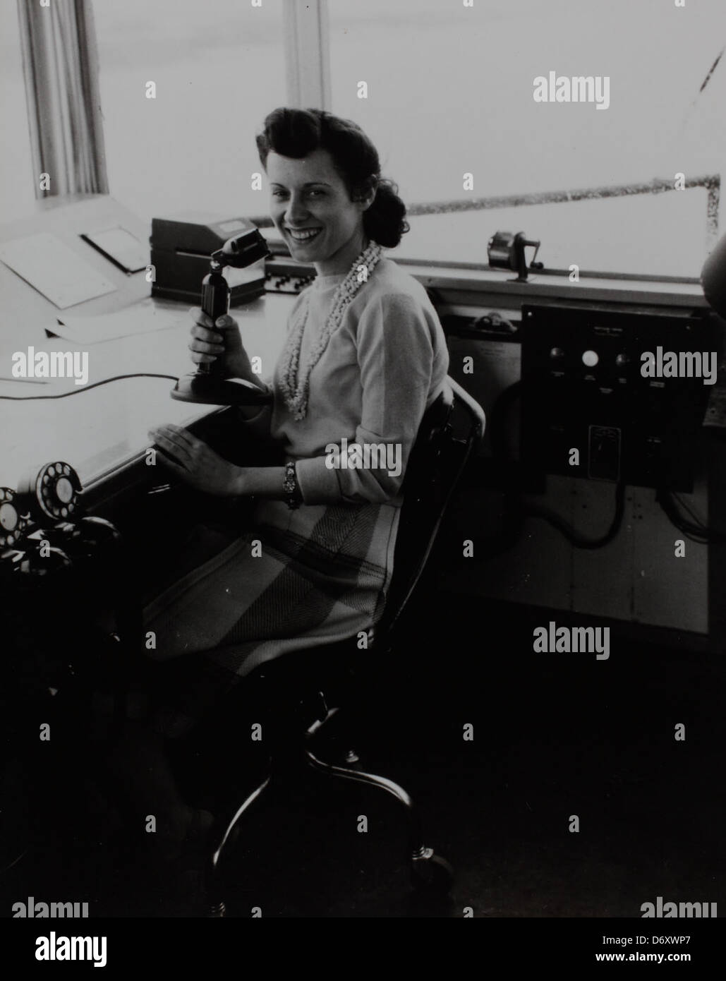 Maxine Schmidt was a pioneering figure in aviation, depicted here in ...