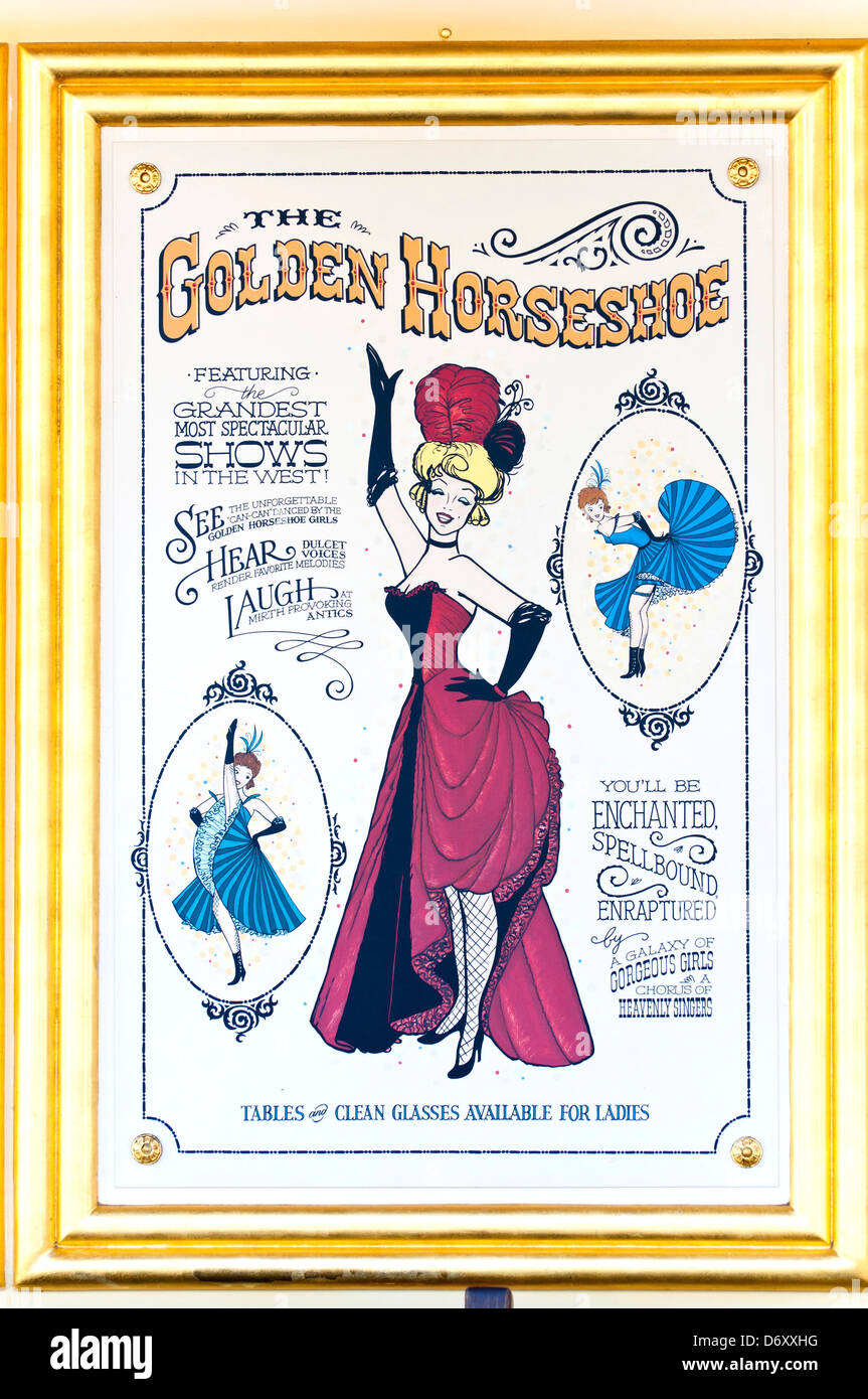 Golden Horseshoe poster Stock Photo - Alamy