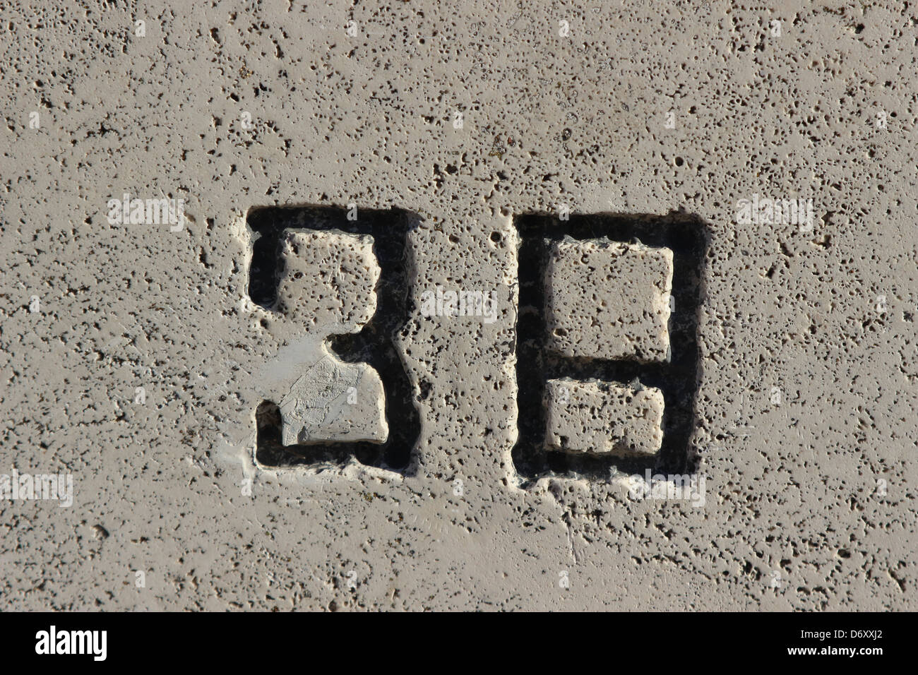 Number 38 sign hi-res stock photography and images - Alamy