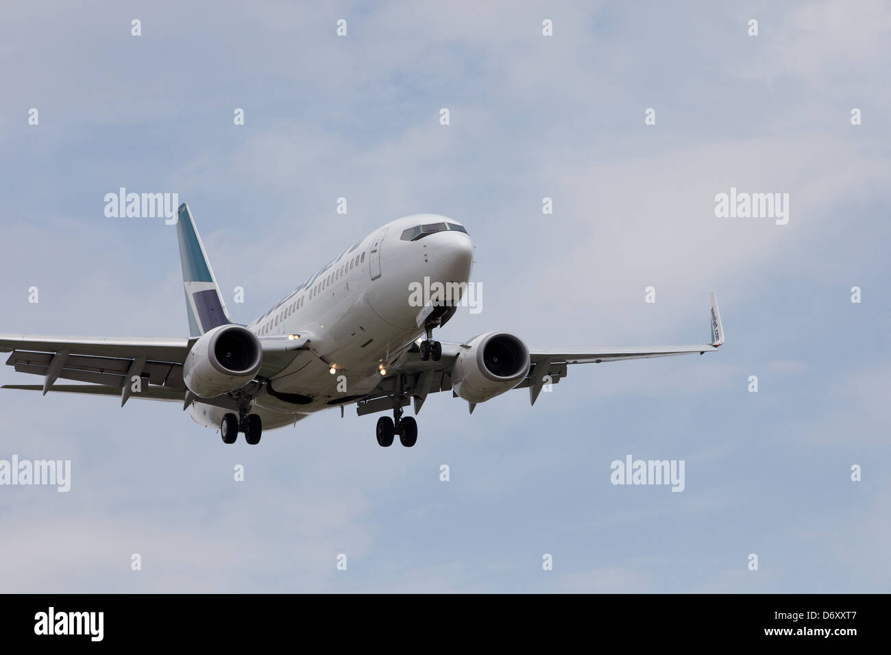 Westjet Boeing 737-800 Landing at Toronto Pearson Airport, Ontario ...