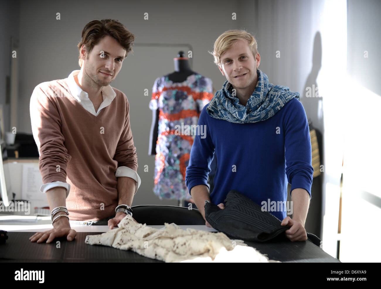 Berlin, Germany, Thomas Bentz (left) and Oliver Luehr label of Eight ...