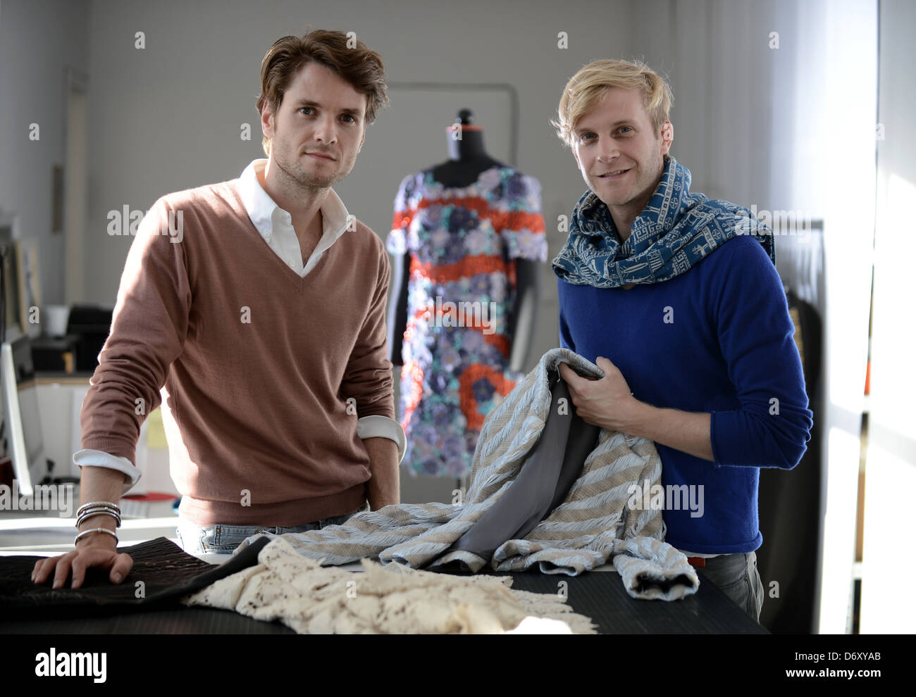 Berlin, Germany, Thomas Bentz (left) and Oliver Luehr label of Eight ...