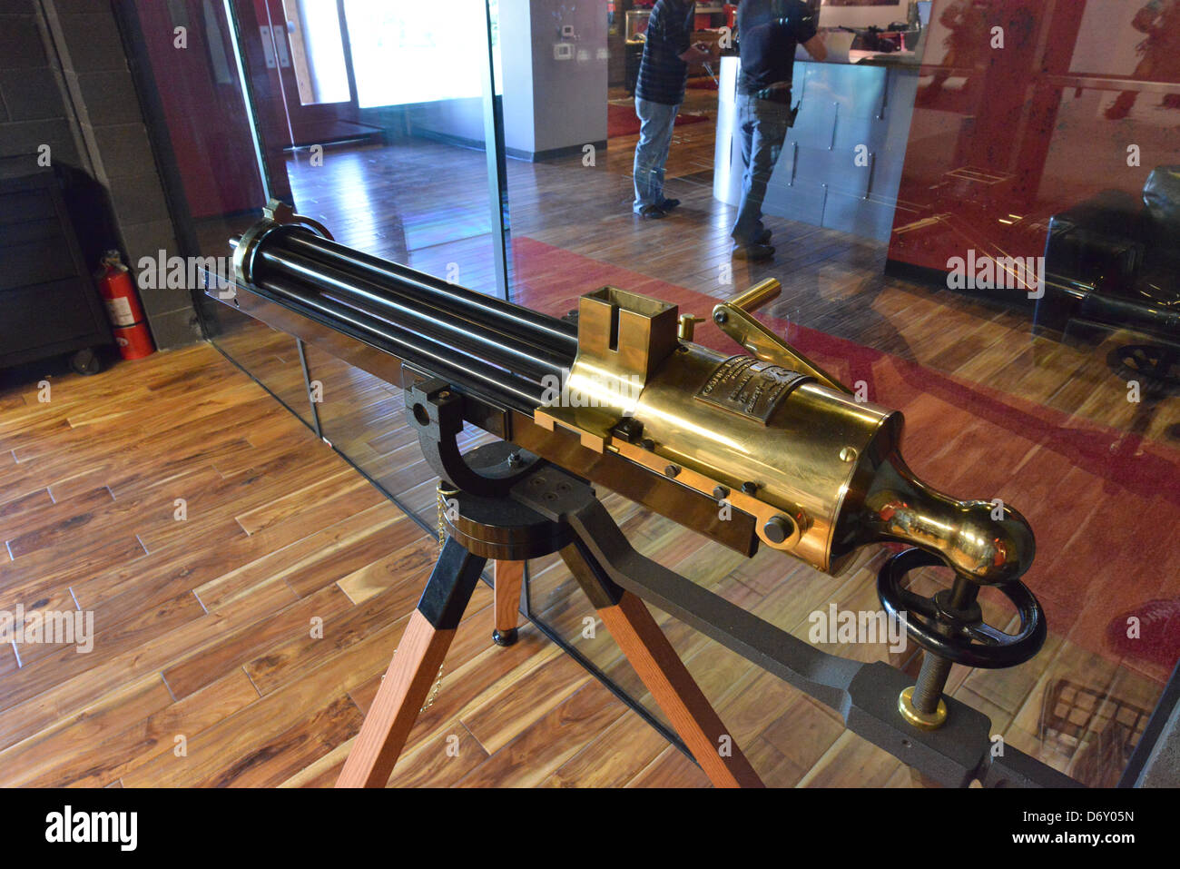 A 19 th century Gatling Gun Stock Photo - Alamy