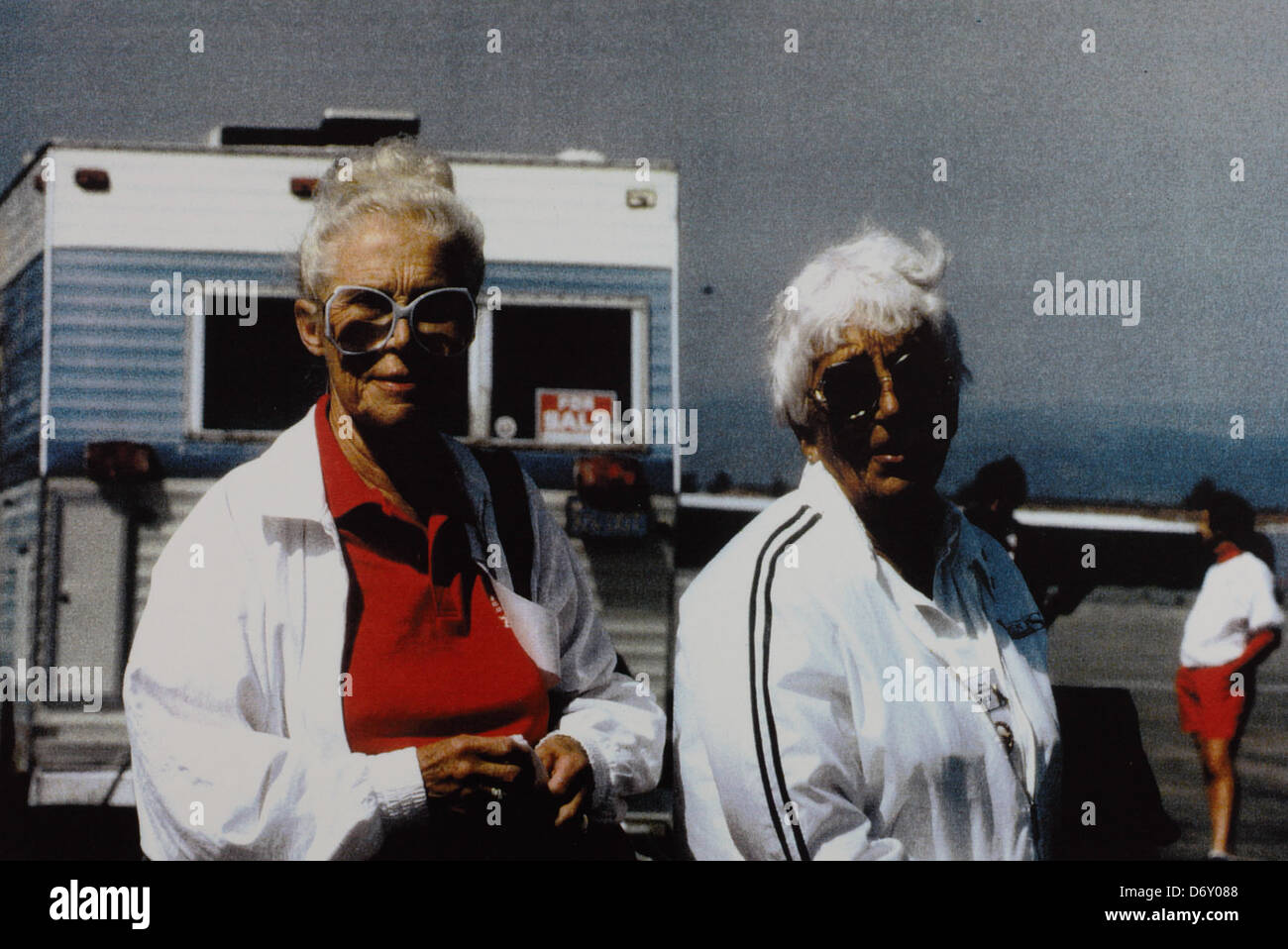 A photograph of Sammy McKay and Pam Vauderhiuden participating in the ...