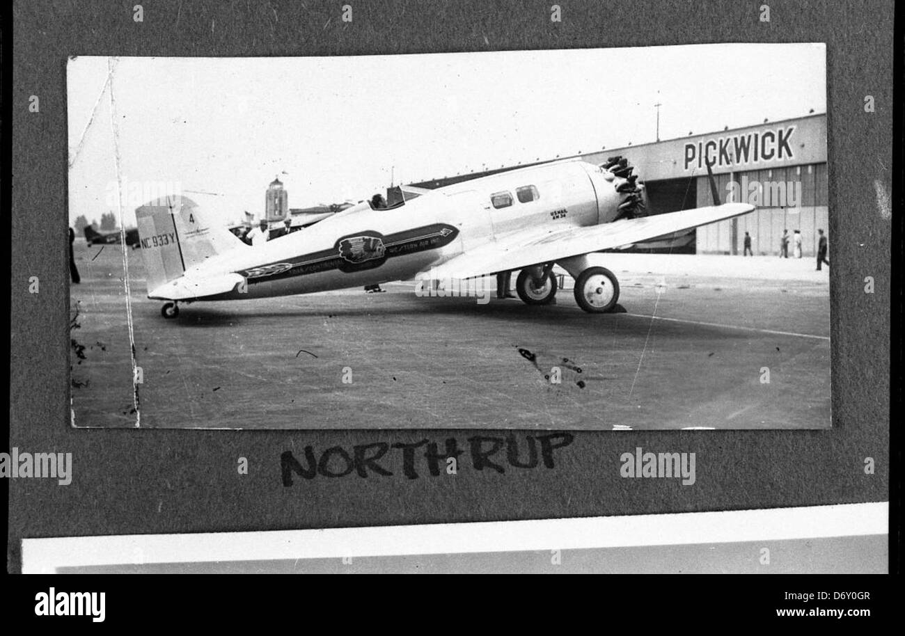 This image shows the Northrop Alpha 4A (NC993Y), a model developed by ...