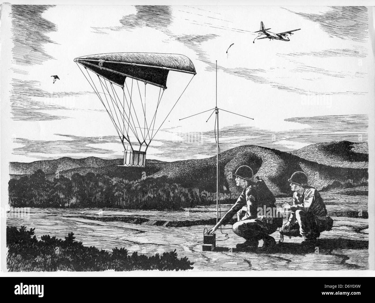 A depiction of the Flex Wing Precision Drop Glider, designed for use by ...