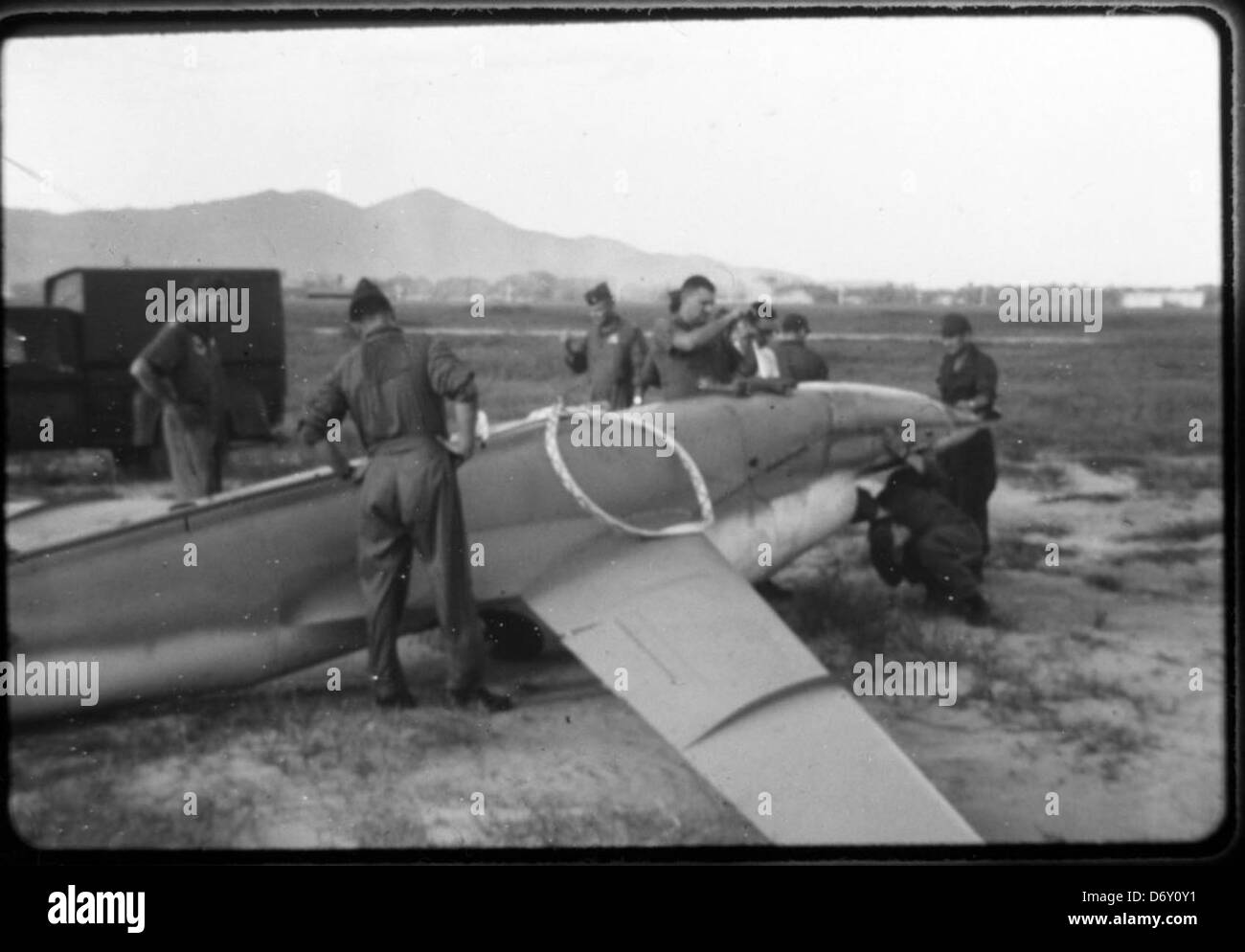 Recovery operation of the Ryan Aeronautical L-346 147J drone ...