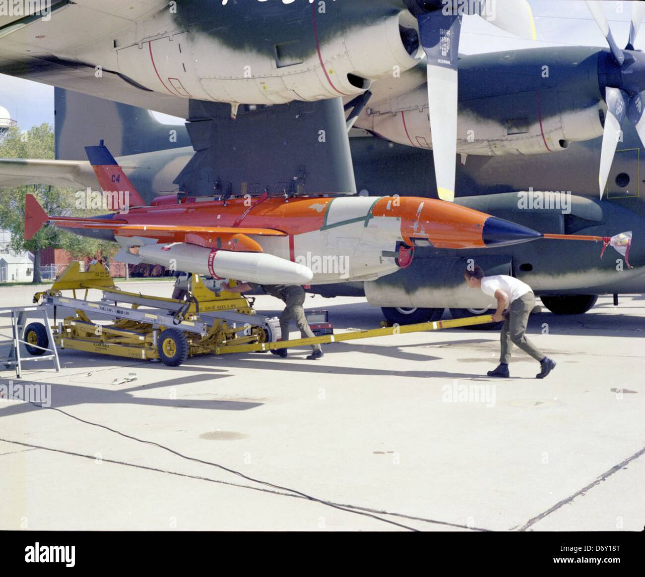 The BGM-34C, a target drone developed by Ryan Aeronautical, is pictured ...