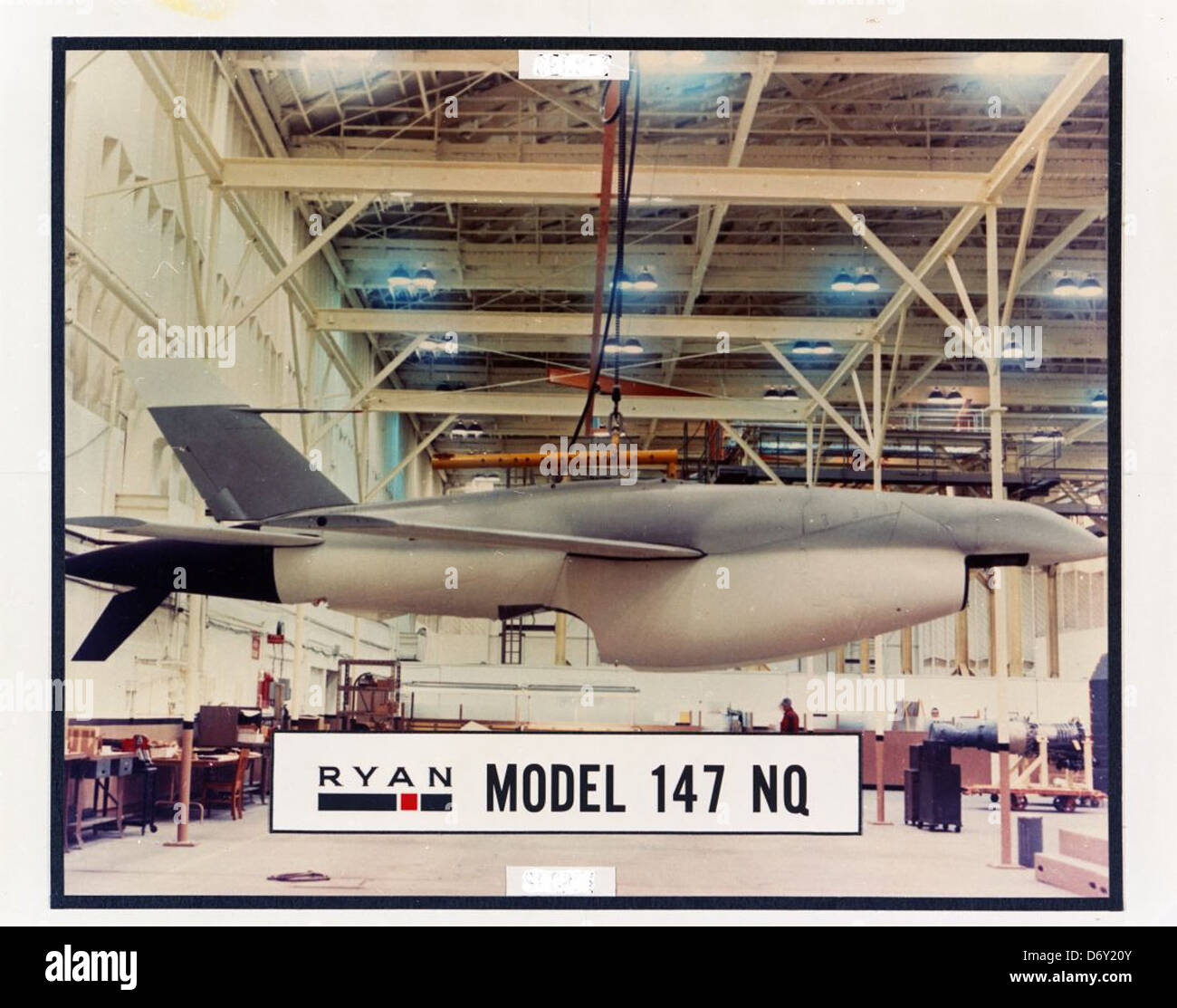 This image shows a Ryan Aeronautical Firebee drone, an unmanned aerial ...