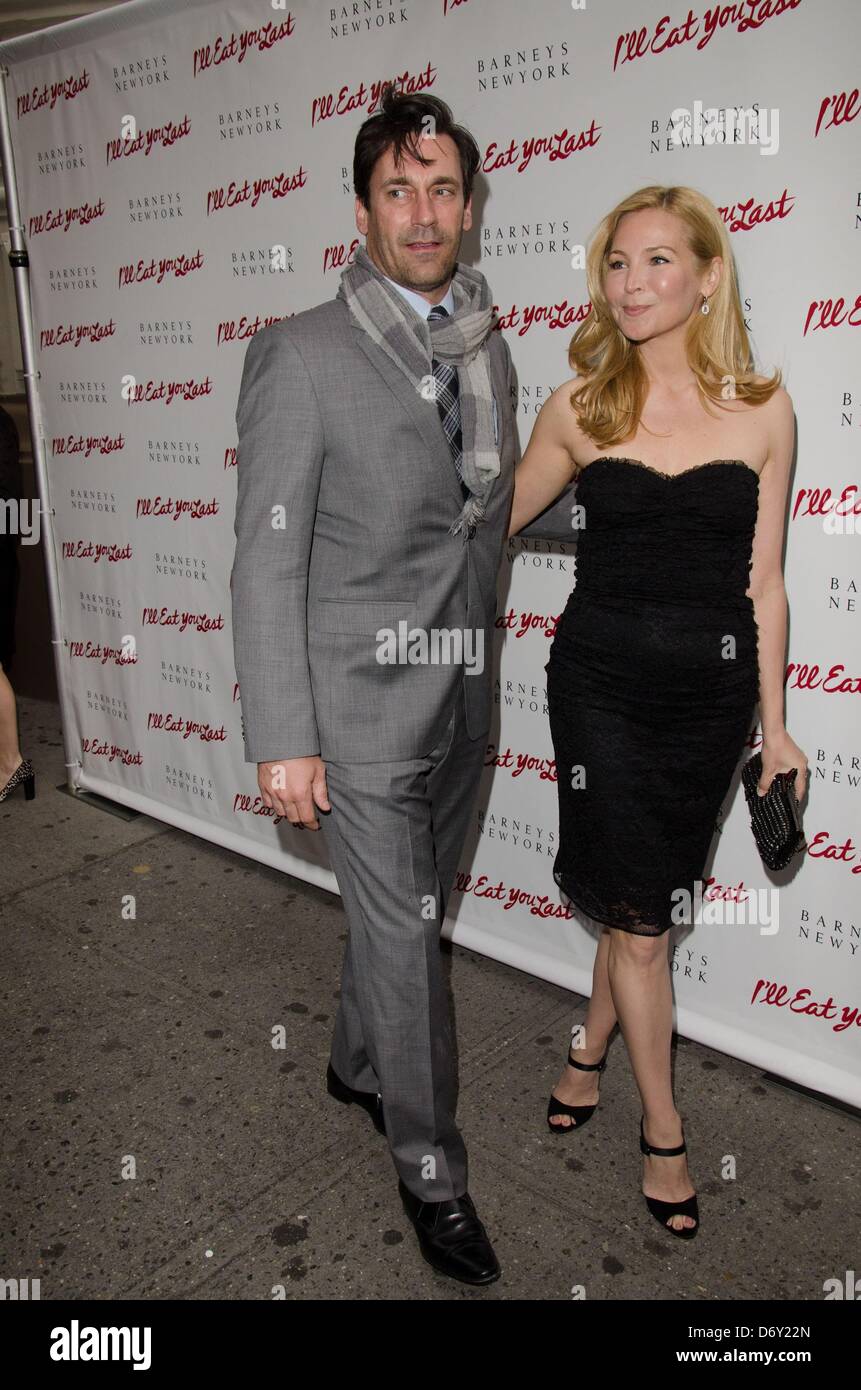 New York, USA. 24th April, 2013. Jon Hamm, Jennifer Westfeldt at ...