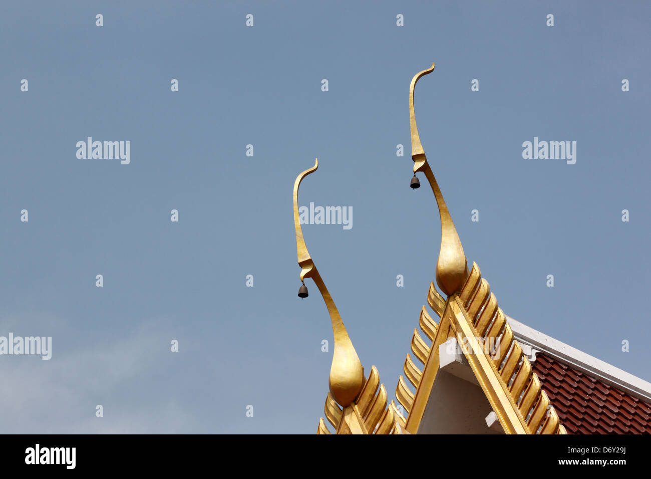 Roof of the temple in the Thailand Stock Photo - Alamy