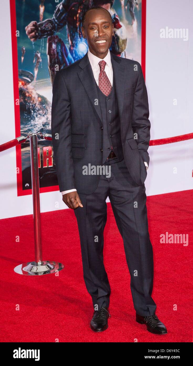 Los Angeles, USA. 24th April, 2013. Don Cheadle at arrivals for IRON ...
