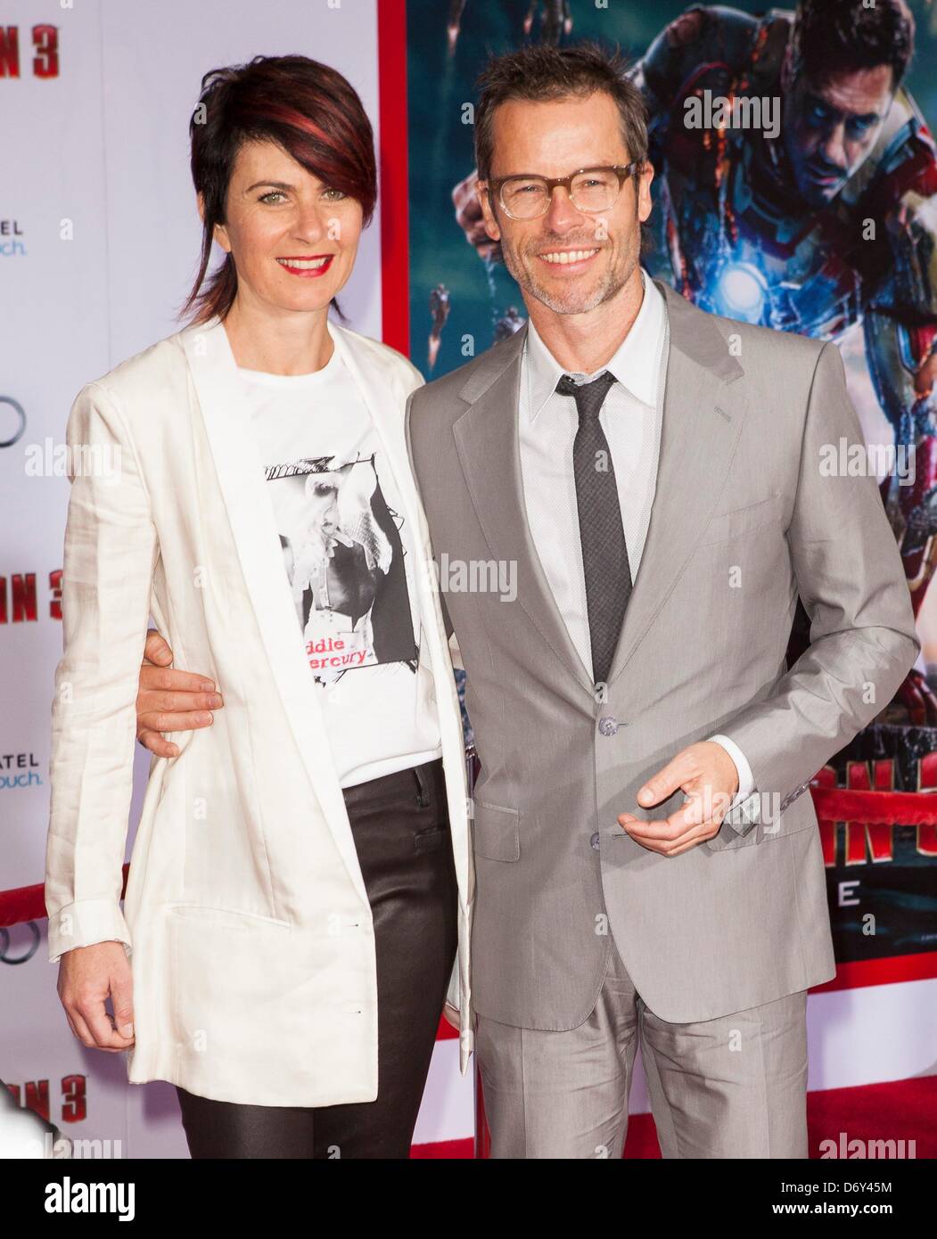 Los Angeles, USA. 24th April, 2013. Kate Mestitz, Guy Pearce at ...