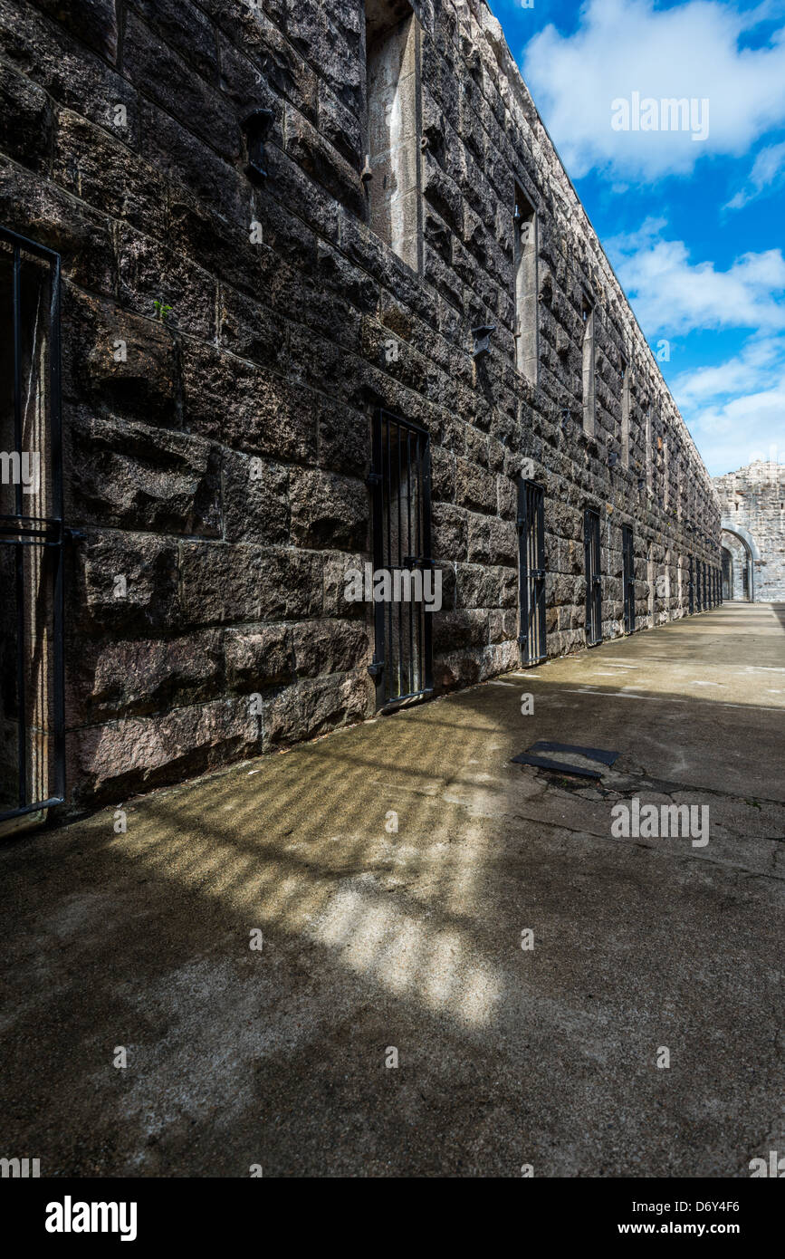 Old gaol cells ruins central coast New south Wales Australia Stock ...