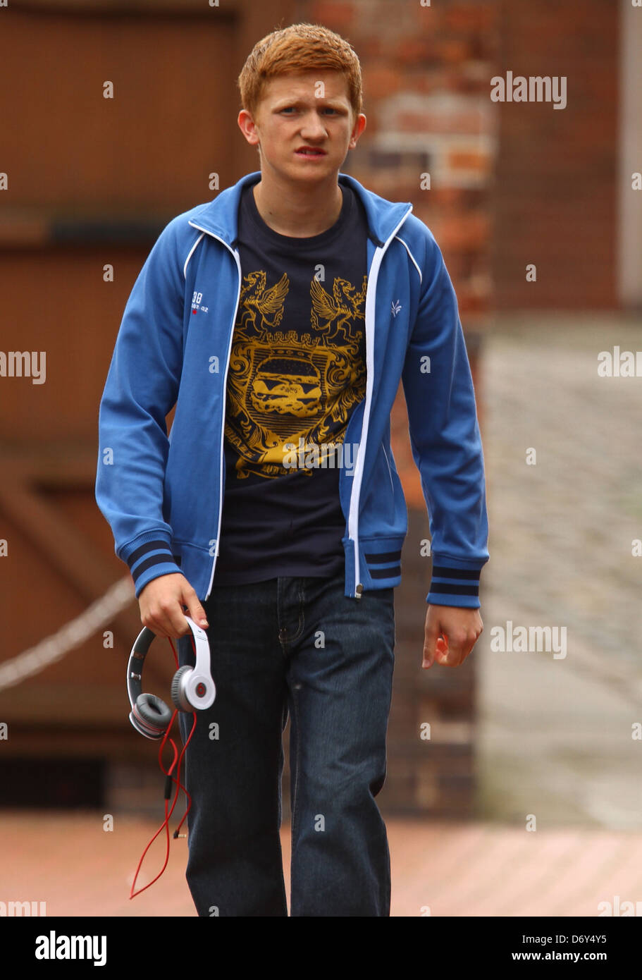 Sam Ashton 'Coronation Street' cast arriving at the Granada studios in ...