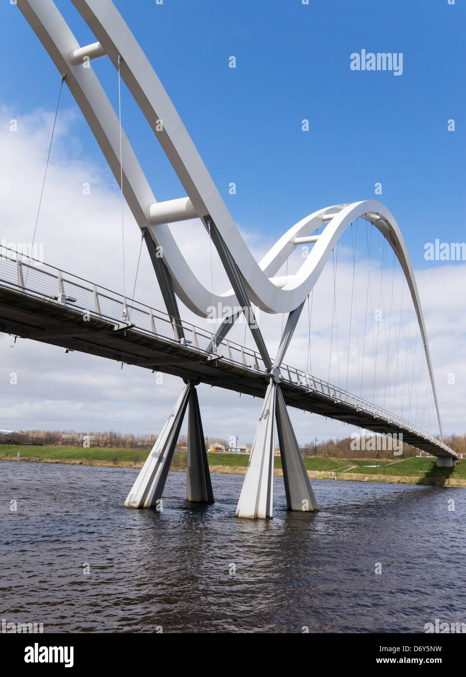 The Infinity Bridge Stockton-on-Tees north east England UK Stock Photo ...