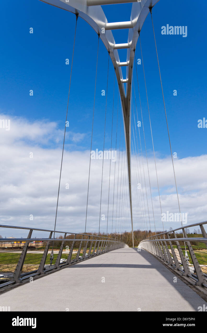 The Infinity Bridge Stockton-on Tees north east England UK Stock Photo ...