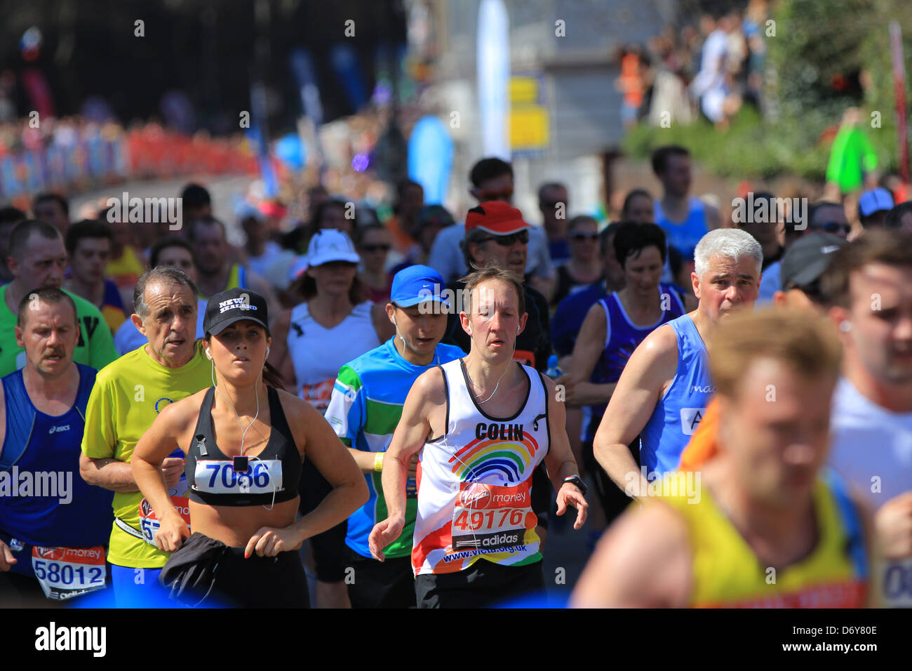 London marathon sick runner hi-res stock photography and images - Alamy