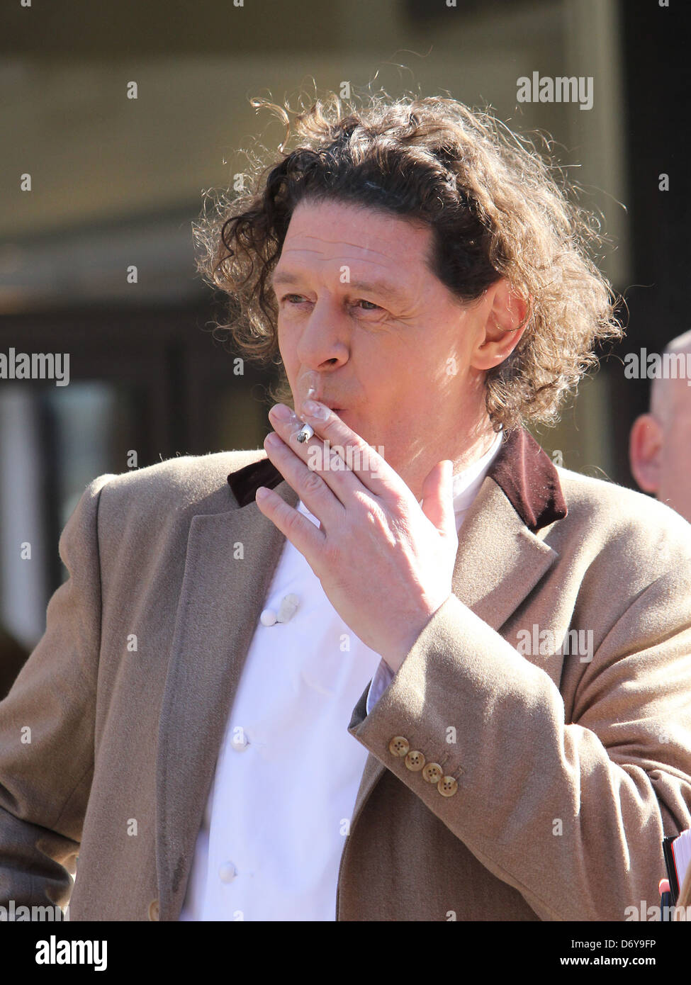 Marco Pierre White filming for the new Channel 5 series 'Kitchen Wars ...