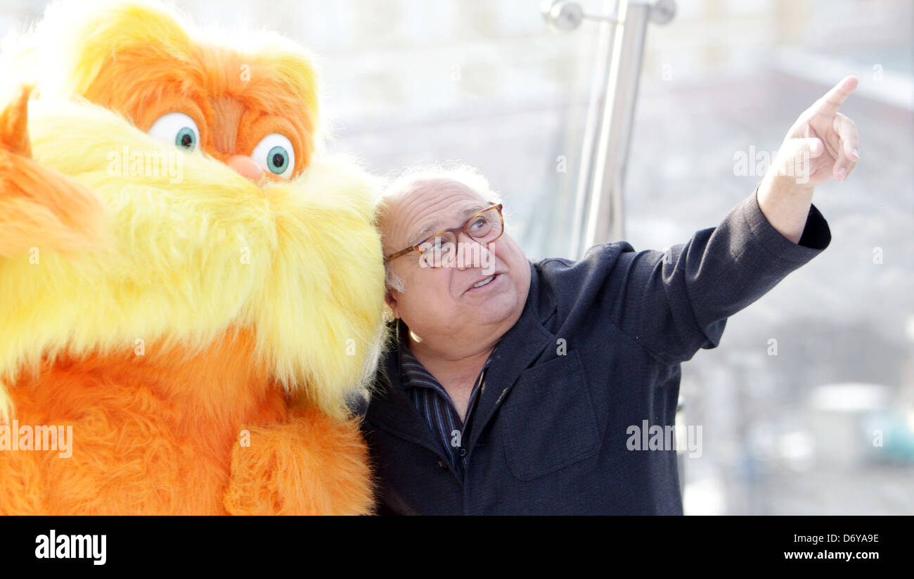 Danny De Vito 'The Lorax' photocall held on the top floor of the Ritz ...