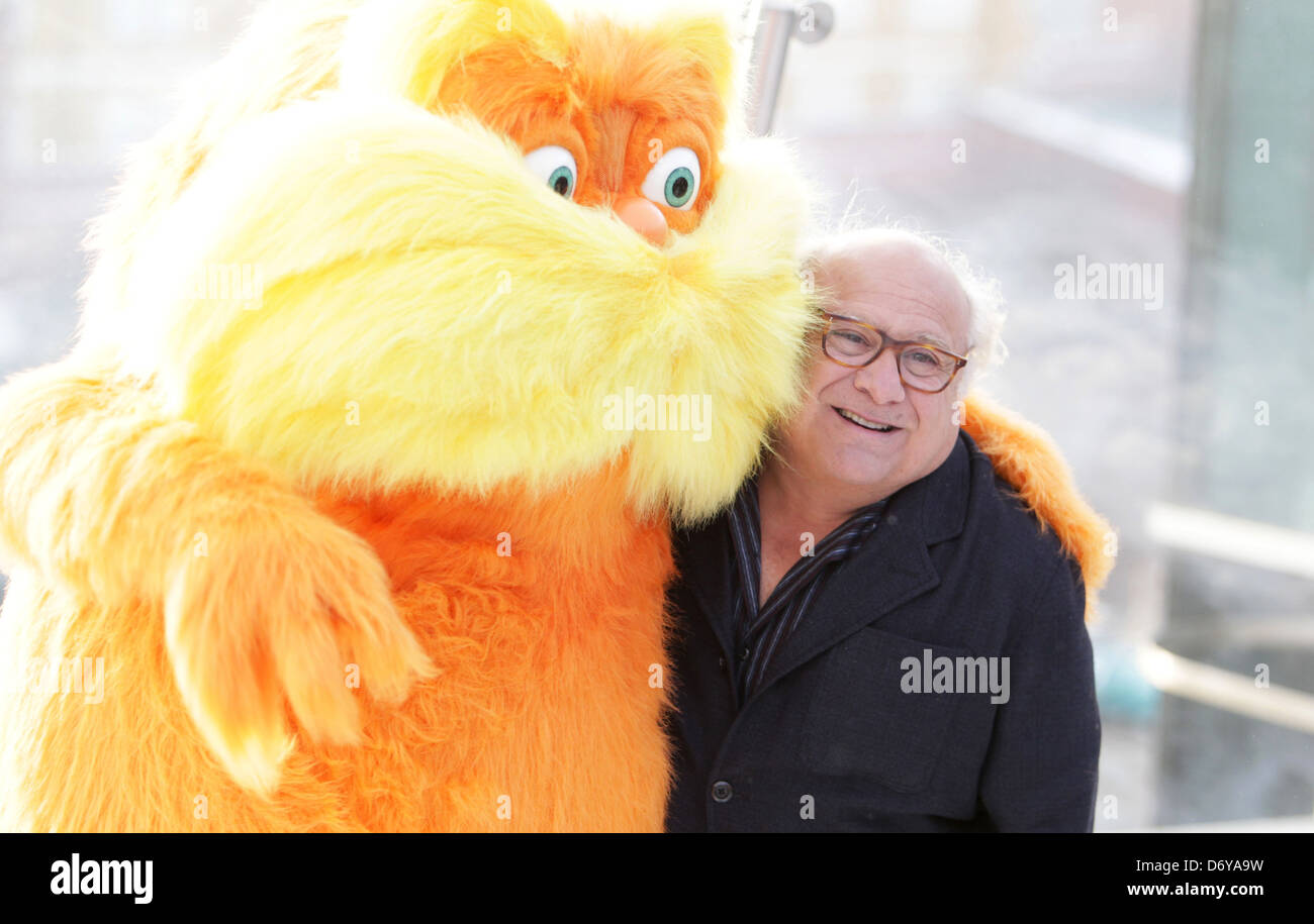 Danny DeVito 'The Lorax' photocall held on the top floor of the Ritz ...