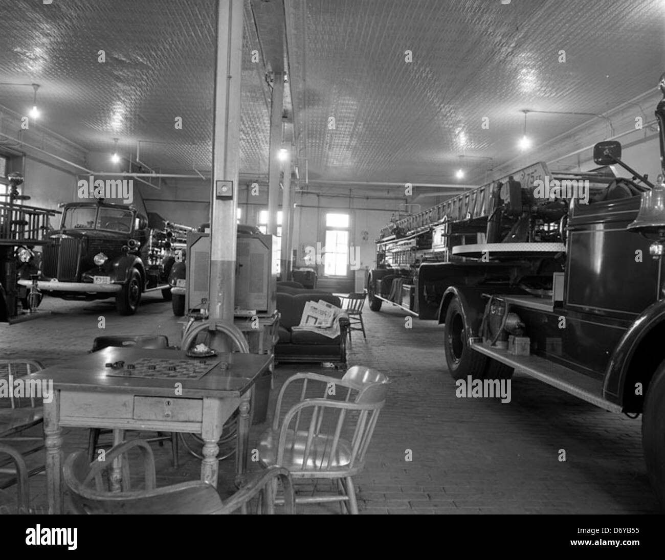 A 1959 photo shows the firehouse located at 10th and Bainbridge in ...