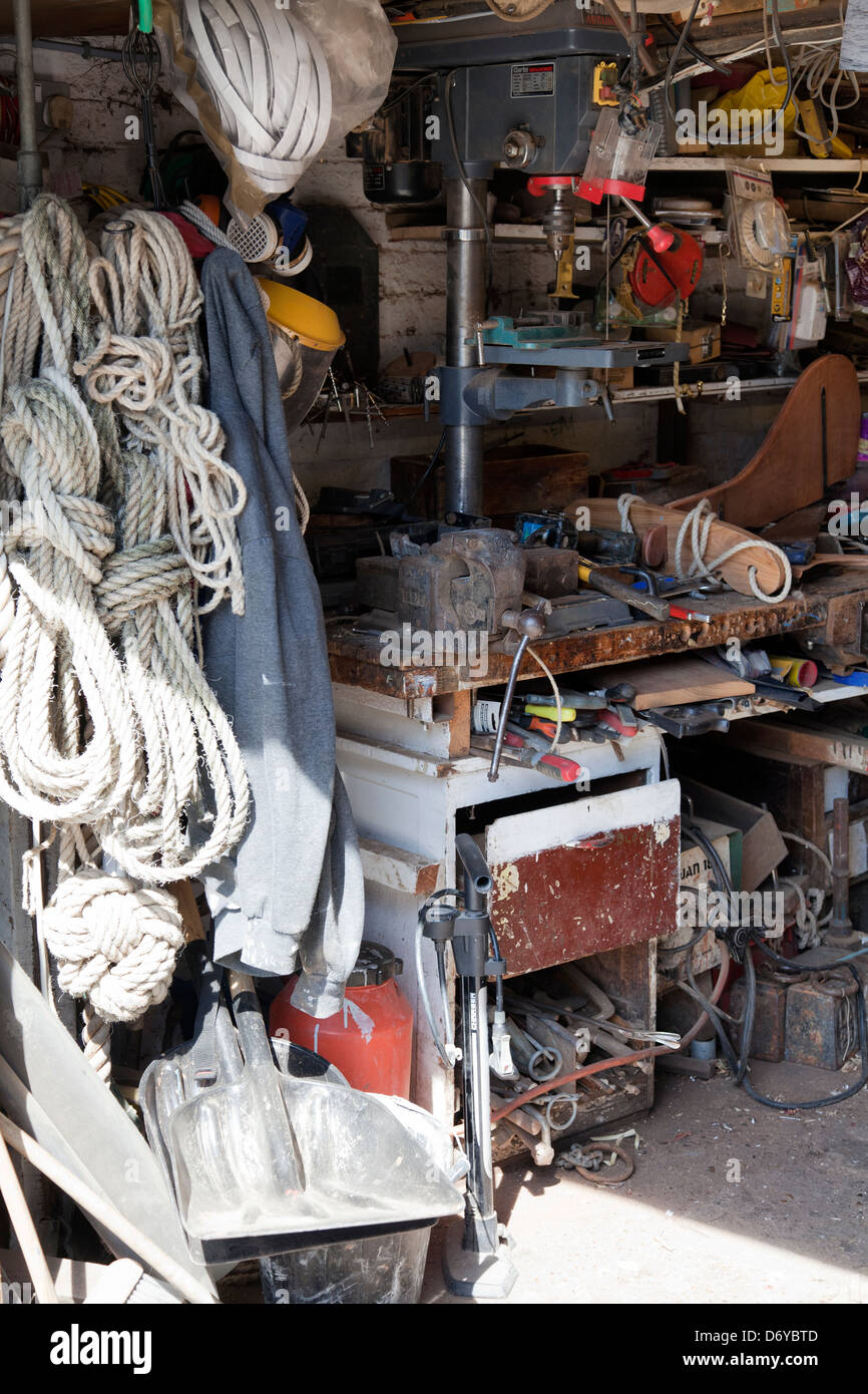 Richmond Bridge Boathouse Interior - Boat Building Workshop - London UK ...