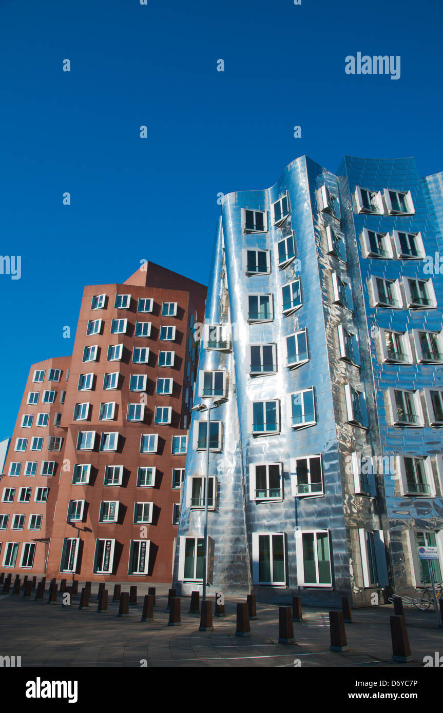 Neuer Zollhof buildings by F Gehry Medienhafen the Media Harbour area ...