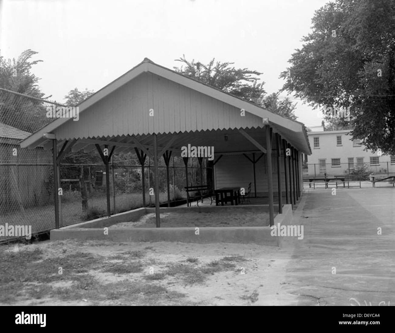 This 1958 photograph by Adolph B. Rice Studio shows a city park in ...