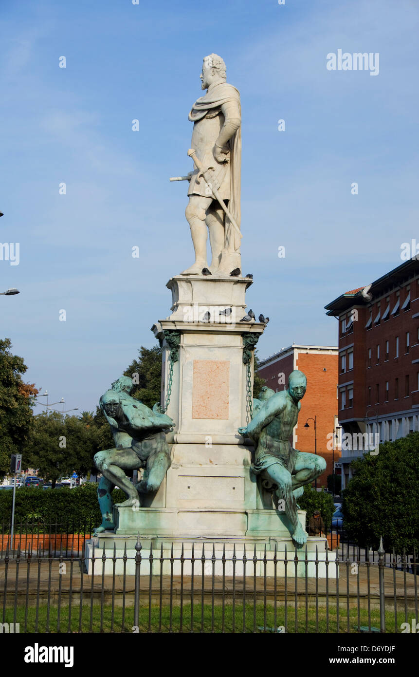 Monument in a city, Monumento Dei Quattro Mori, Livorno, Tuscany, Italy ...