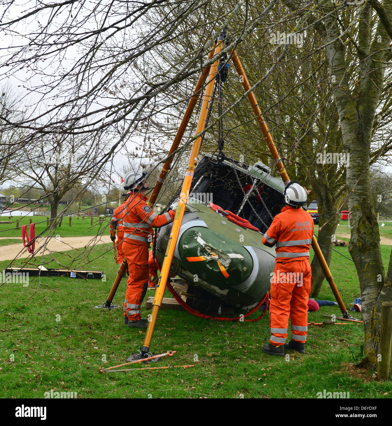 Simulated helicopter fire hi-res stock photography and images - Alamy