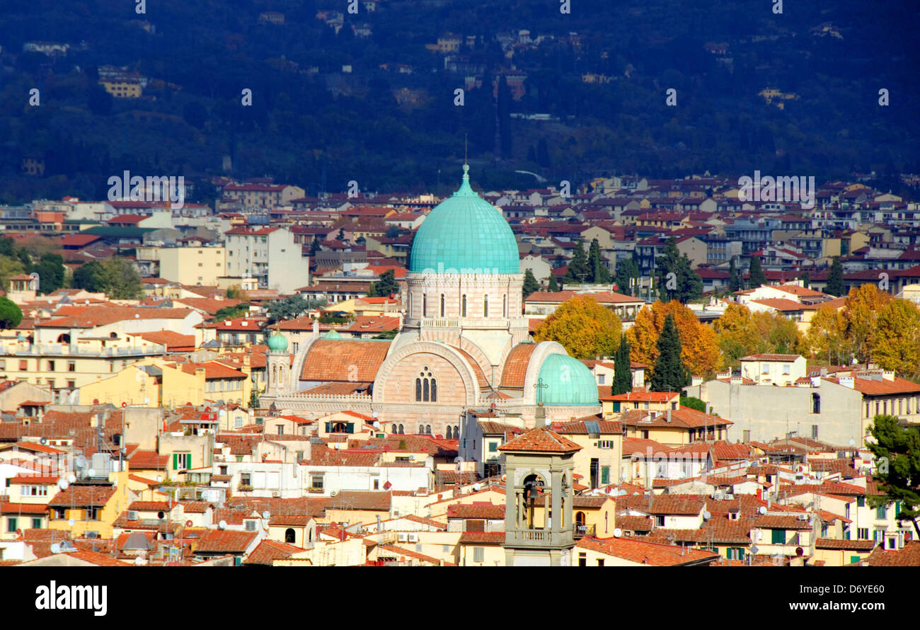 Florence urban synagogue scene hi-res stock photography and images - Alamy