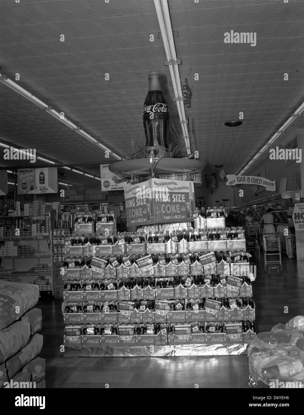 A photograph showing a Coca-Cola store display in Richmond, Virginia ...