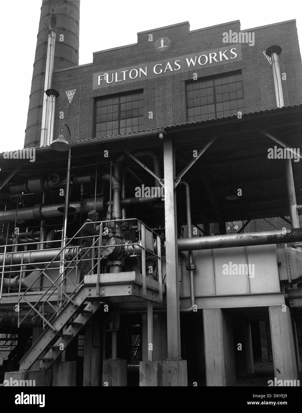 The Fulton Gas Works in Richmond, Virginia, captured in a photograph by ...