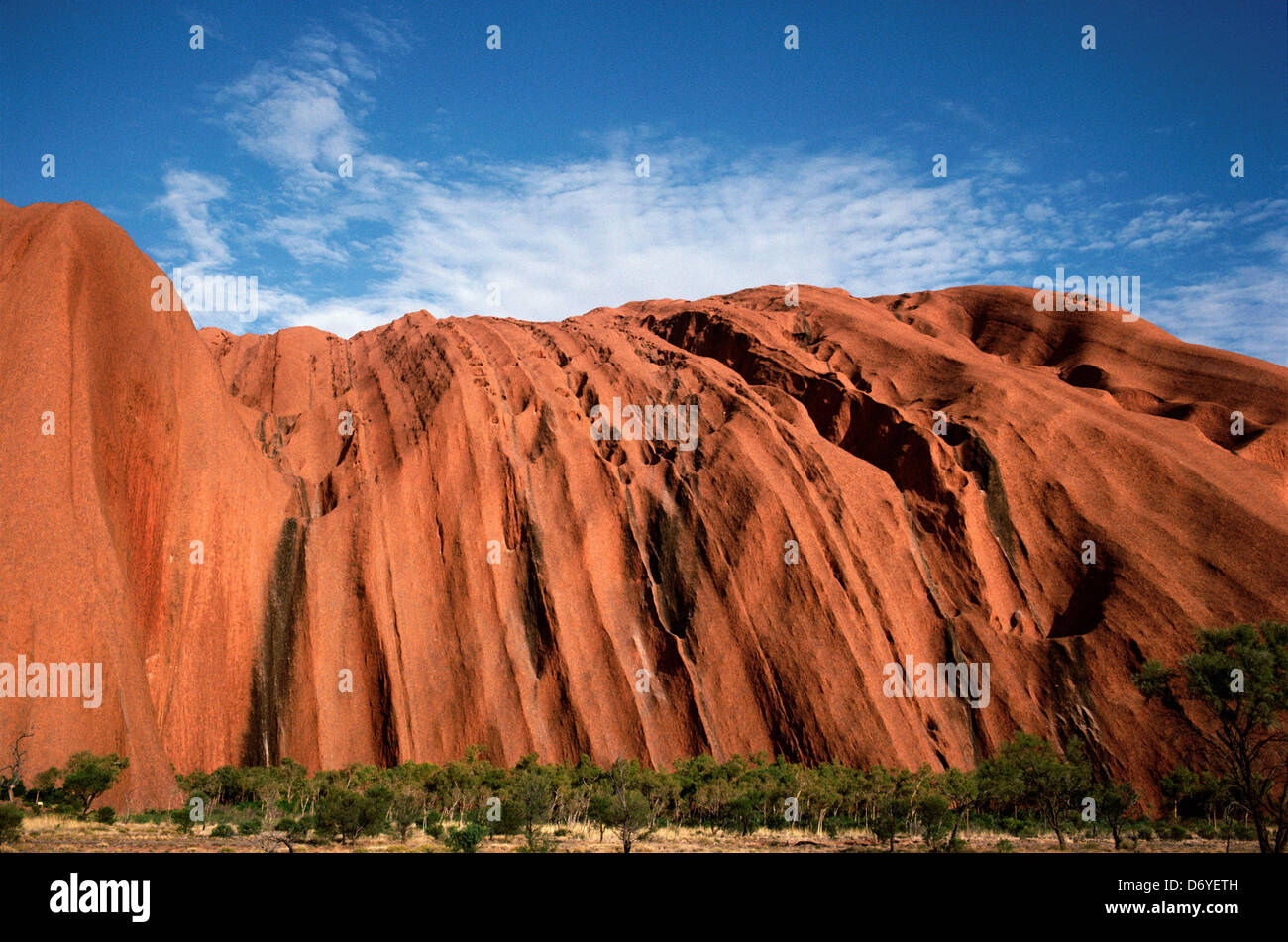 Sandstone rock formations, Uluru, Uluru-Kata Tjuta National Park ...