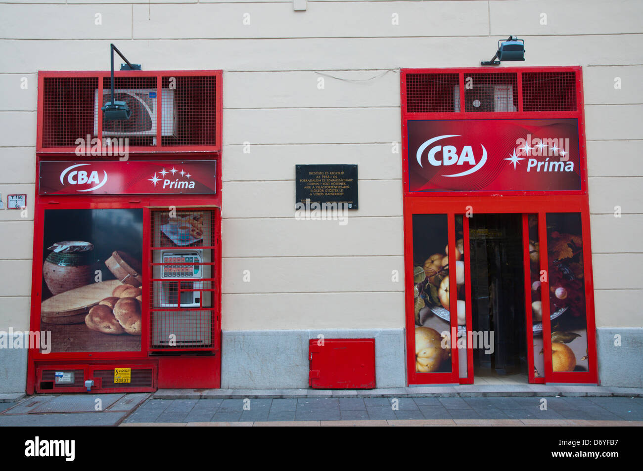 CBA Prima grocery shop in Corvin-negyed the Corvin Quarter central ...