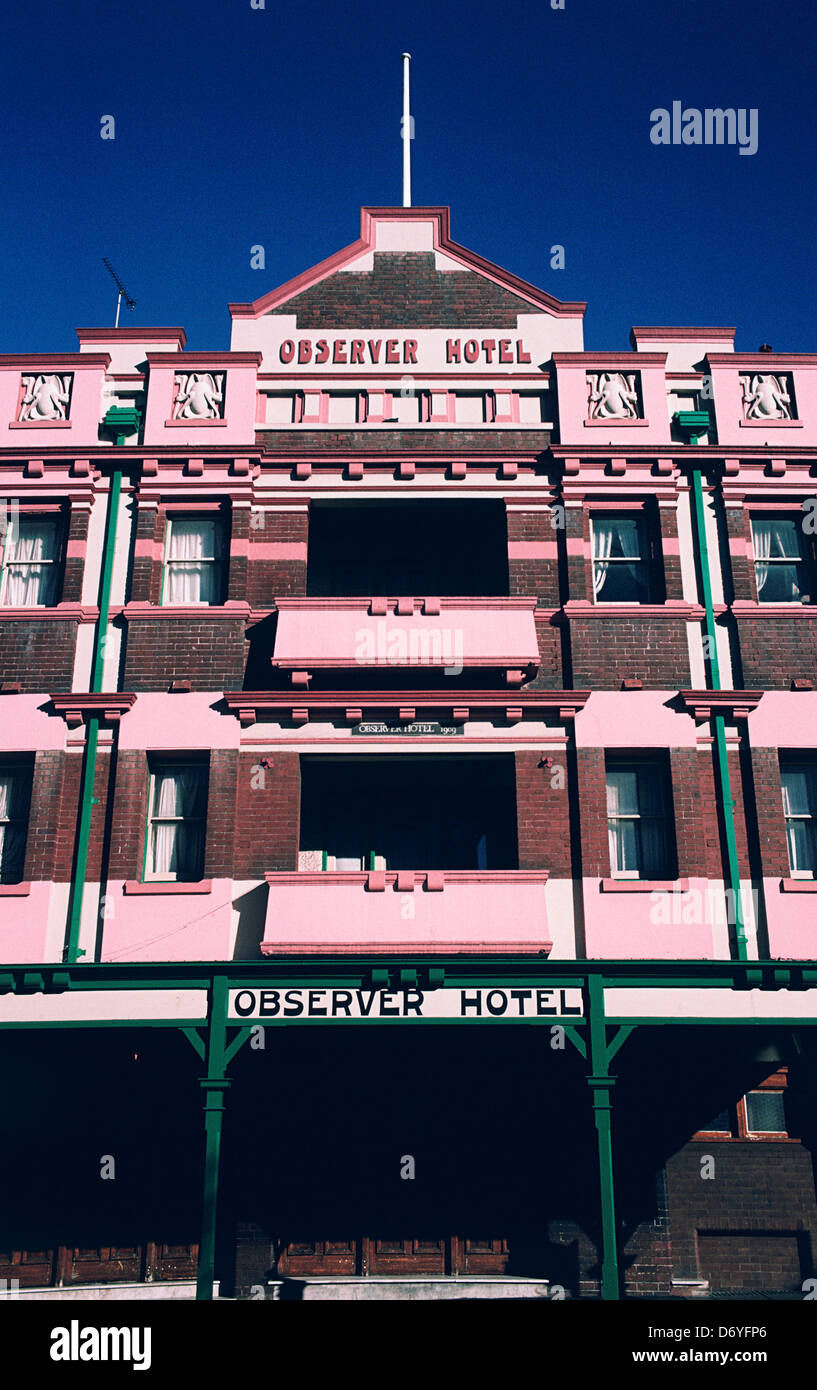 Low angle view of a hotel, Observer Hotel, Sydney, New South Wales ...