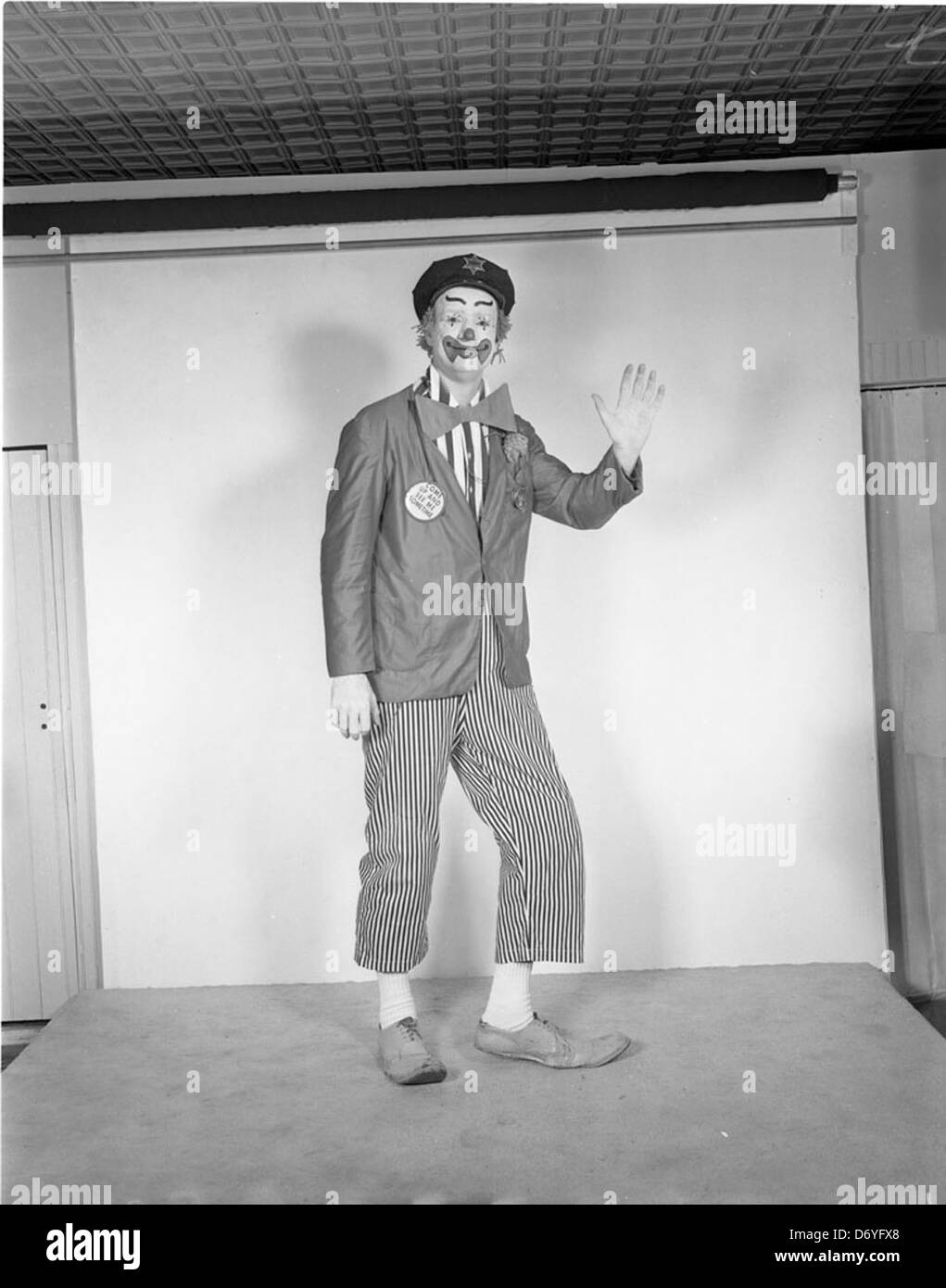 Clown costume Black and White Stock Photos & Images - Alamy