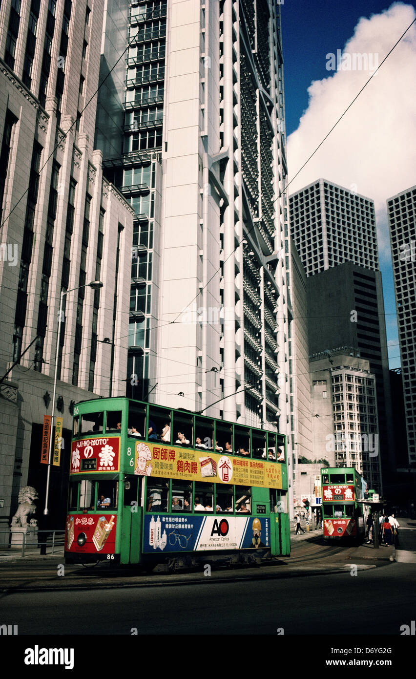 Double decker trams hi-res stock photography and images - Alamy