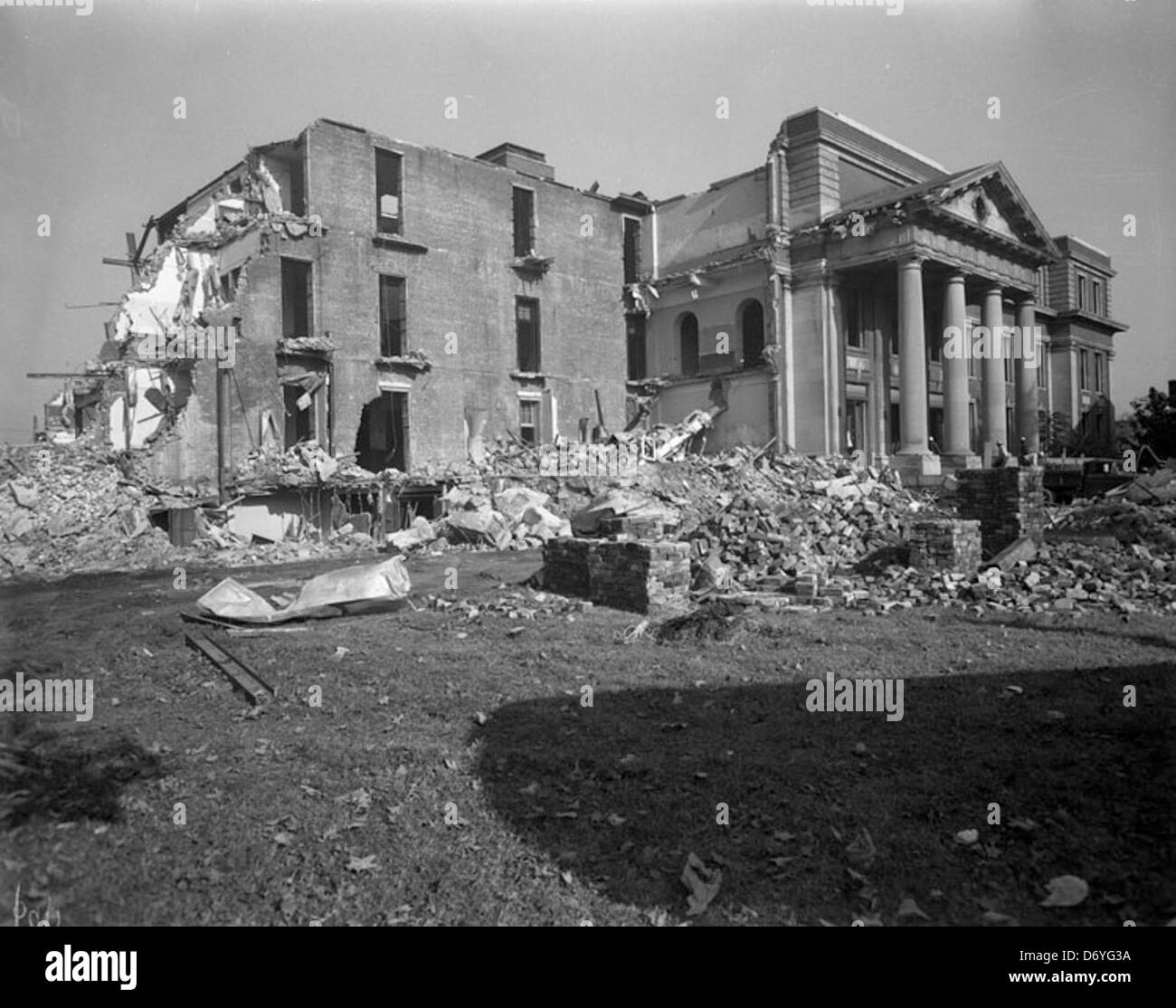 The demolition of John Marshall High School in Richmond, Virginia, was ...