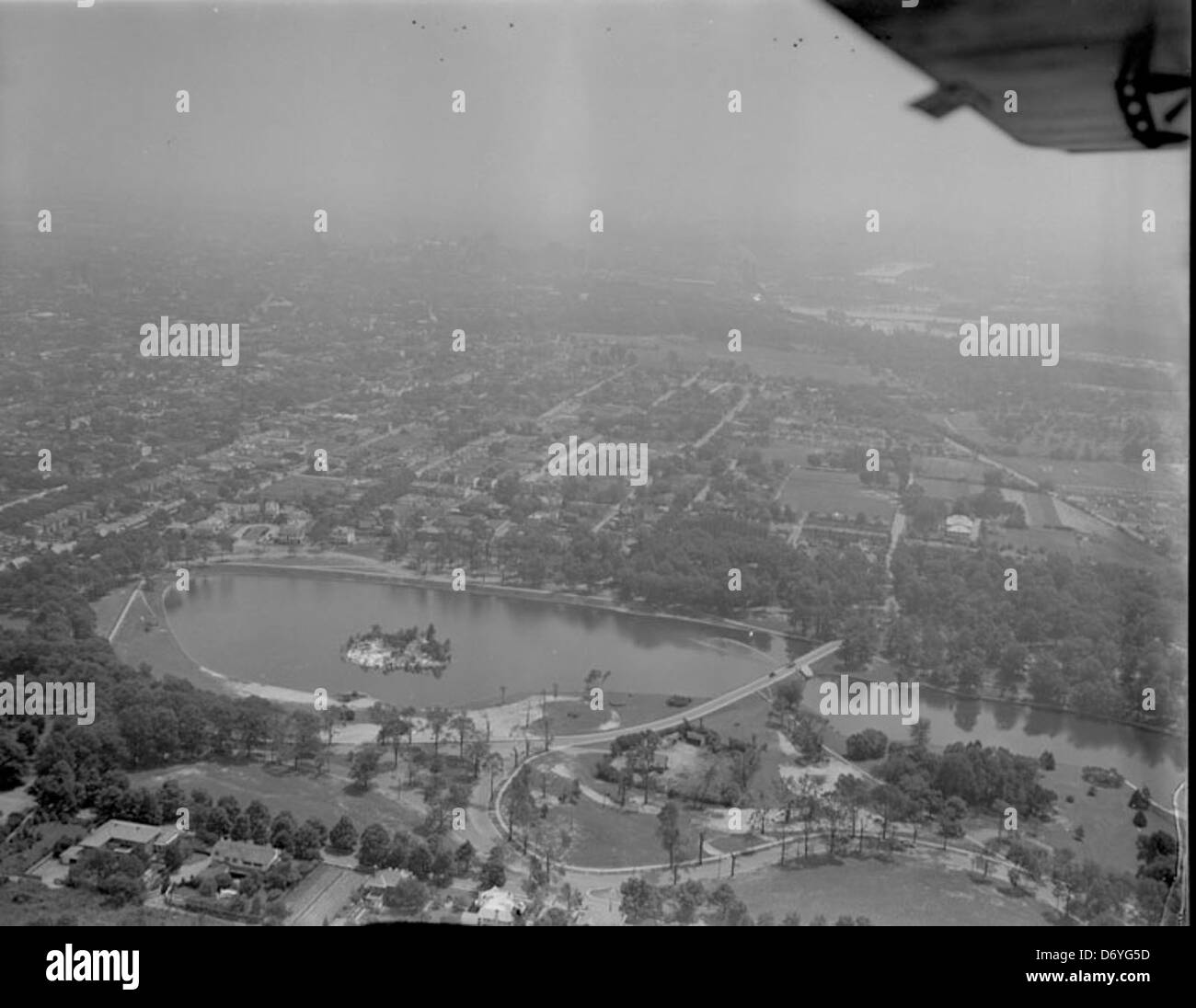 A photograph of Byrd Park in Richmond, Virginia, captured by the Adolph ...
