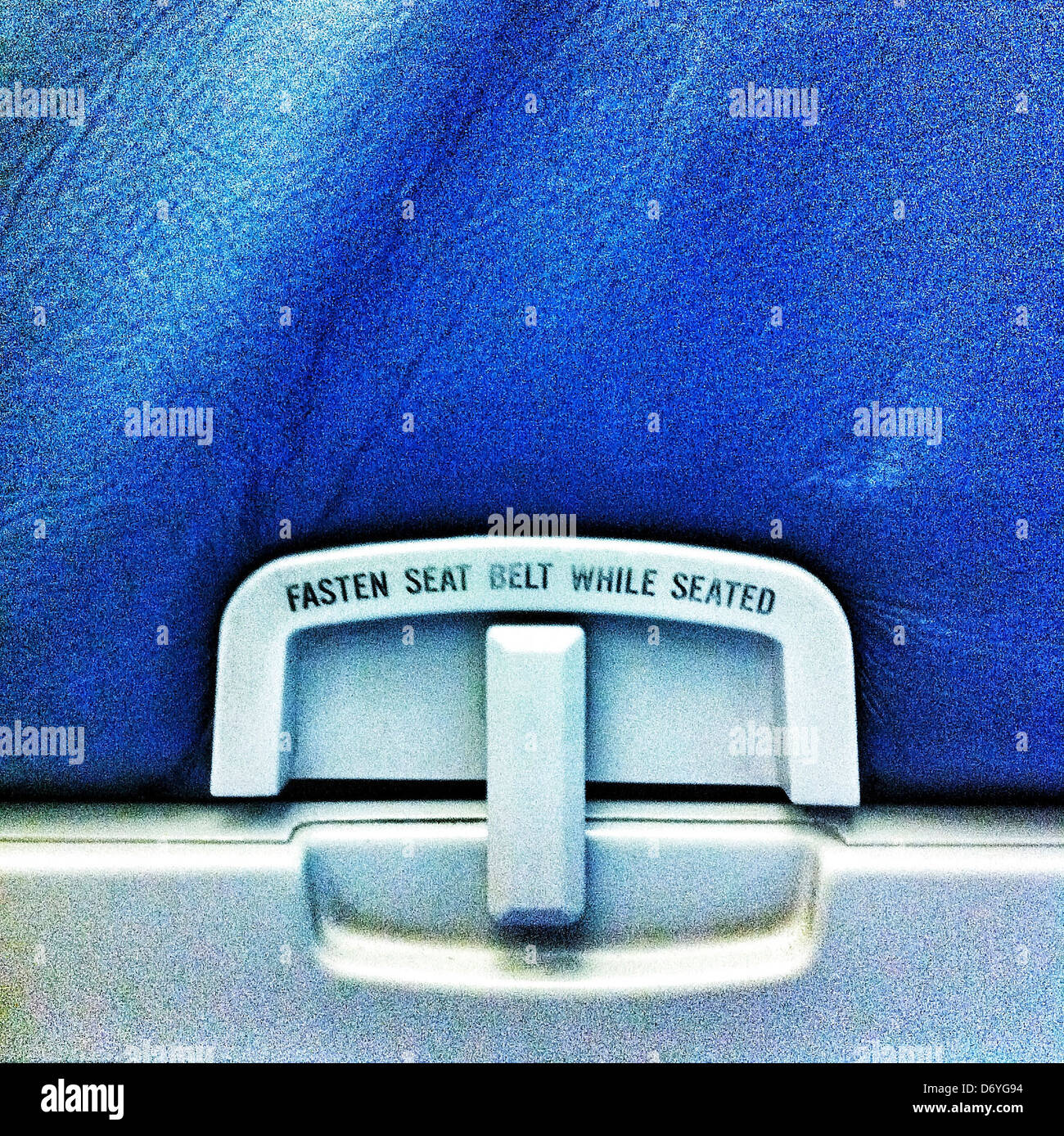 Close up of airplane tray latch Stock Photo - Alamy