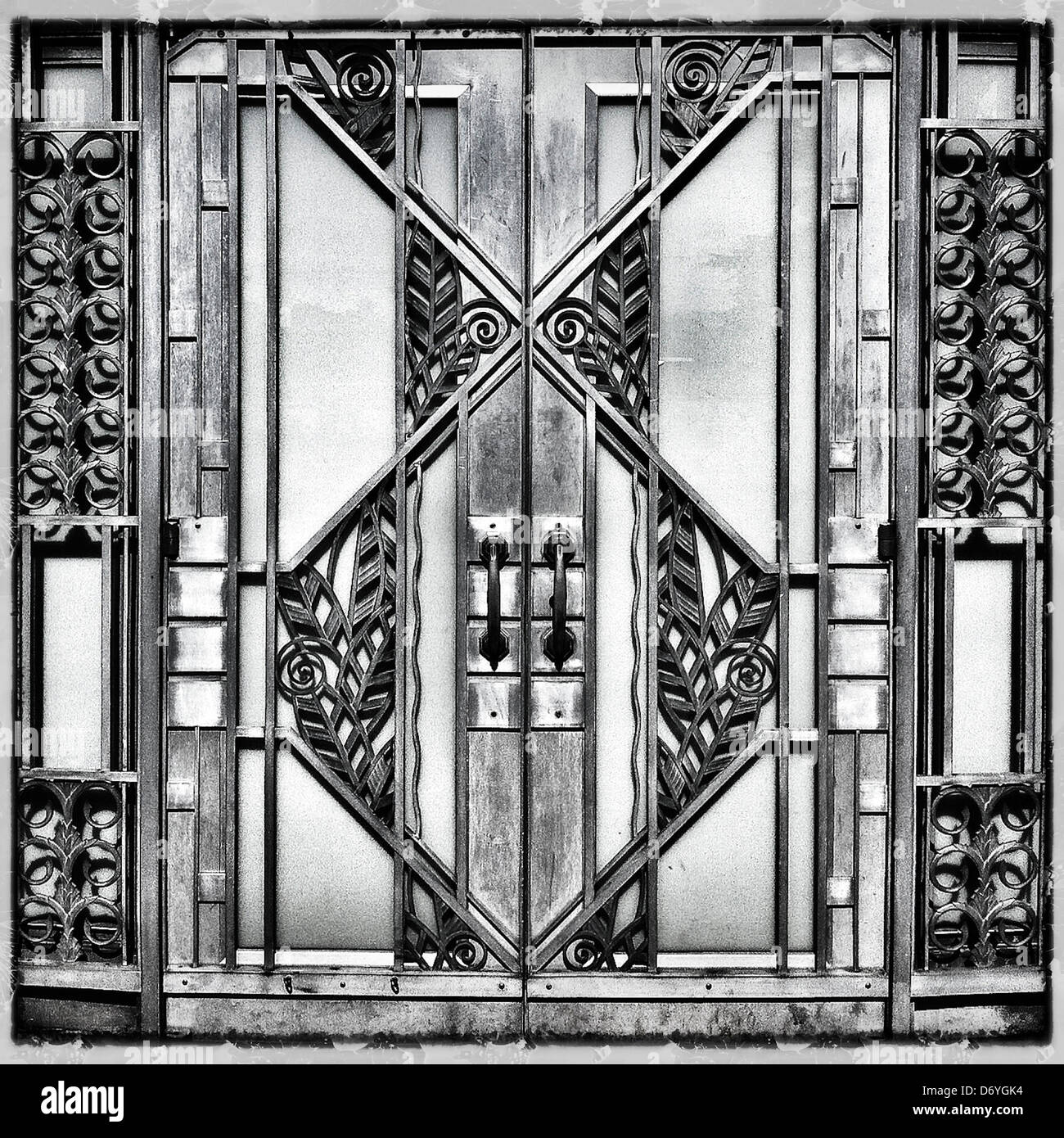 Ornate metal doors Stock Photo - Alamy