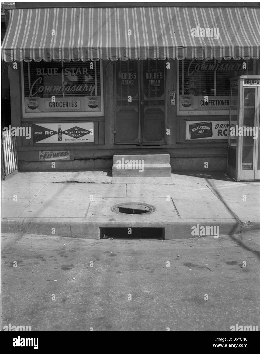 Blue small street in Black and White Stock Photos & Images - Alamy